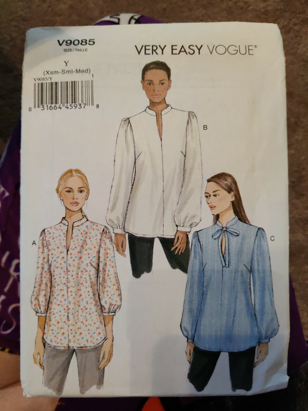*NEW BLOUSE VOGUE Sewing Pattern XS-S-M UNCUT V9085 | eBay