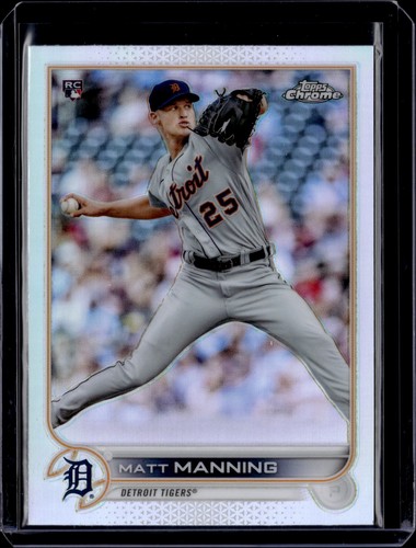 Matt Manning 2022 Topps Chrome #57 Refractor Rookie Detroit Tigers | eBay