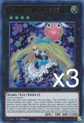 3X Yugioh Princess Cologne GFP2-EN137 Ultra Rare 1st Edition NM | eBay