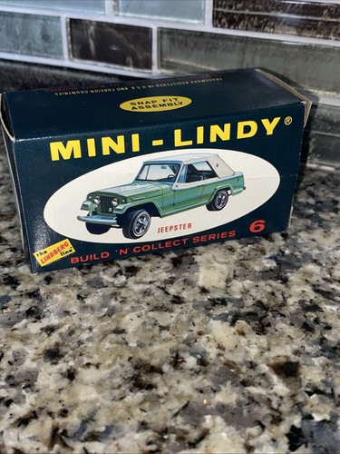 LINDBERG Mini-Lindy 1967 Jeepster 1:64 Build 'N Collect Series 6 ** Box ...