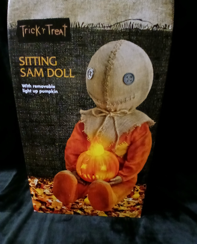 🎃 SPOOKY Sitting Sam 30" Light-Up Doll For Halloween 👻 | eBay
