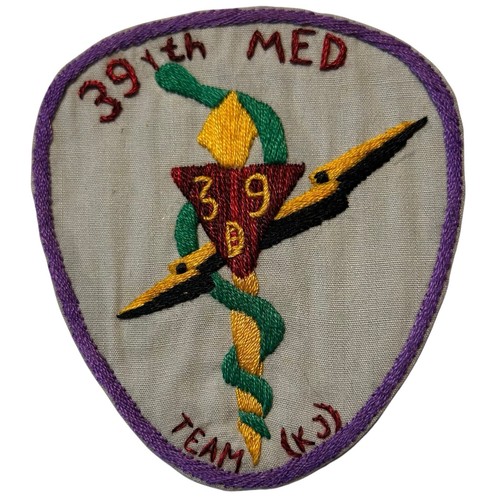 Vietnam War 39th Medical Detachment Pocket Patch Theater Made Team KJ Dust Off | eBay