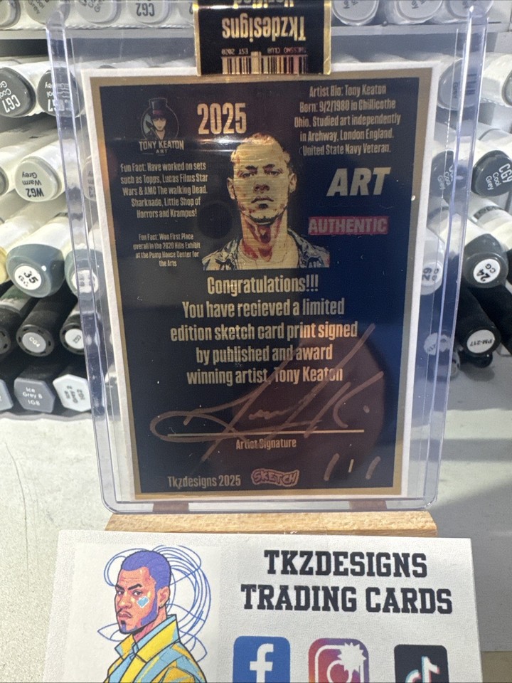 Icon Cinematic Giant John Wayne Sketch Card Gold Print 1/1 Artist Signed Tony K | eBay