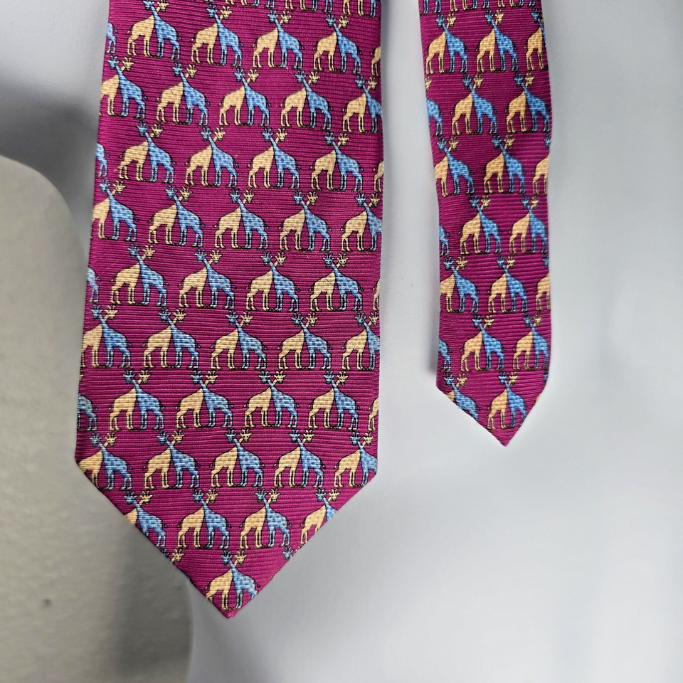 Cape Cod Neckwear Tie Mens 60x4 Novelty Giraffe Animal Print Silk ...