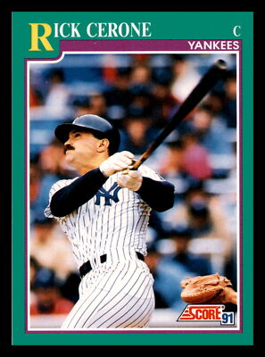 1991 Score Rick Cerone New York Yankees #580 Centered Mint | eBay