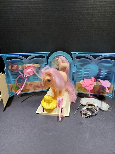VTG 1983 Hasbro My Little Pony PRETTY PARLOR With Peachy Pony 1982 w ...