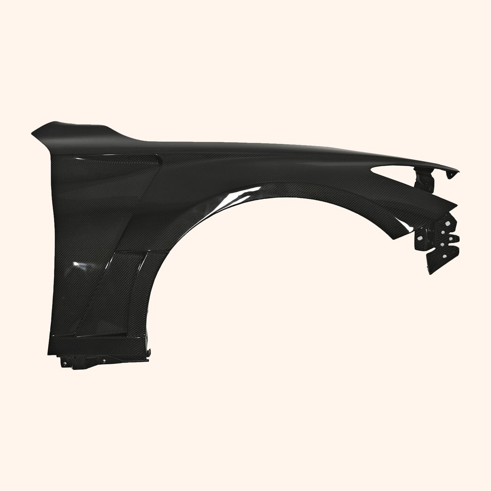 2017-2022 Infiniti Q60 Front Vented Fender Carbon Fiber Pair Car Body ...