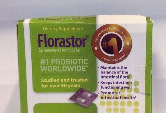 Florastor Daily Probiotic Supplement 250 MG Capsules 20 EA for sale ...