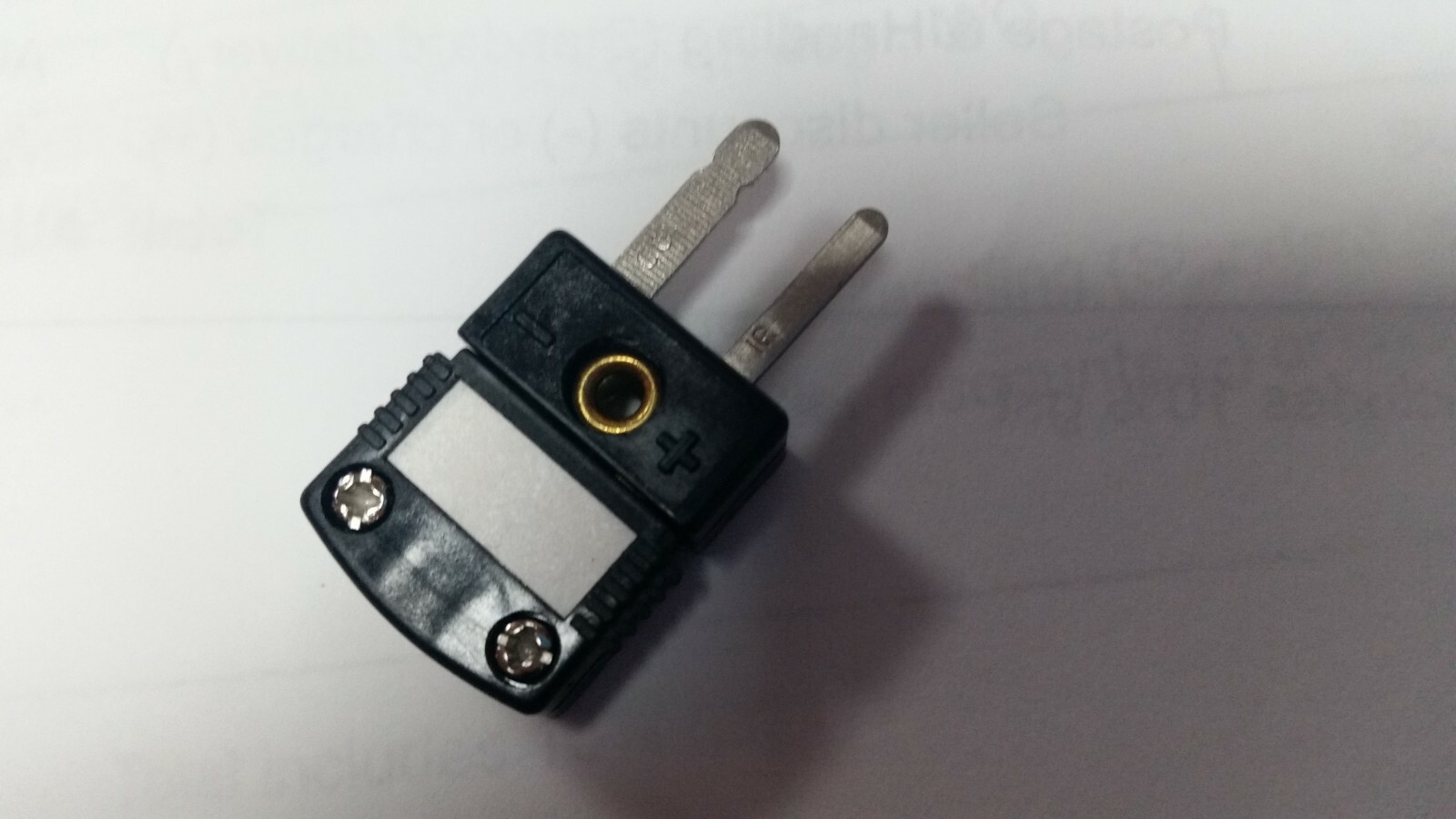 TYPE J THERMOCOUPLE MINI CONNECTOR PLUG , FLAT PIN | eBay Australia