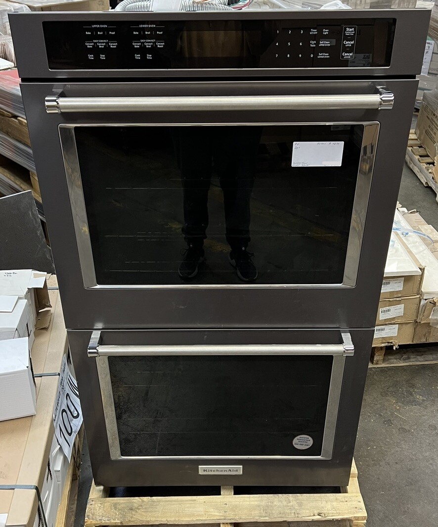 KitchenAid KODE500EBS 30" Electric Convection Double Wall Oven - Black ...