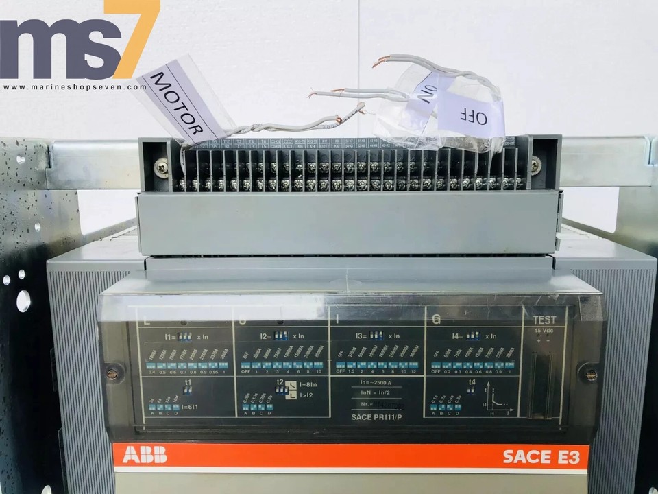 ABB SACE E3N 25 ACB AIR CIRCUIT BREAKER 2500 AMP 690V 3 POLE WITH DRAW ...