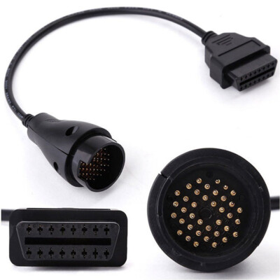 For Benz Mercedes 38 Pin to 16 Pin OBD2 OBD II AUTO Diagnostic Adapter ...
