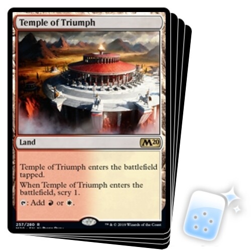 TEMPLE OF TRIUMPH X4 Core Set 2020 M20 Magic MTG MINT CARD | eBay