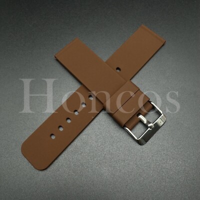 Quick Release Silicone Rubber Watch Band Strap 20 22 MM Fits Fossil ...
