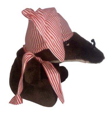 Rushton Wind in the Willows Mole Hand Puppet Vintage 1980 Scarf Hat HTF ...