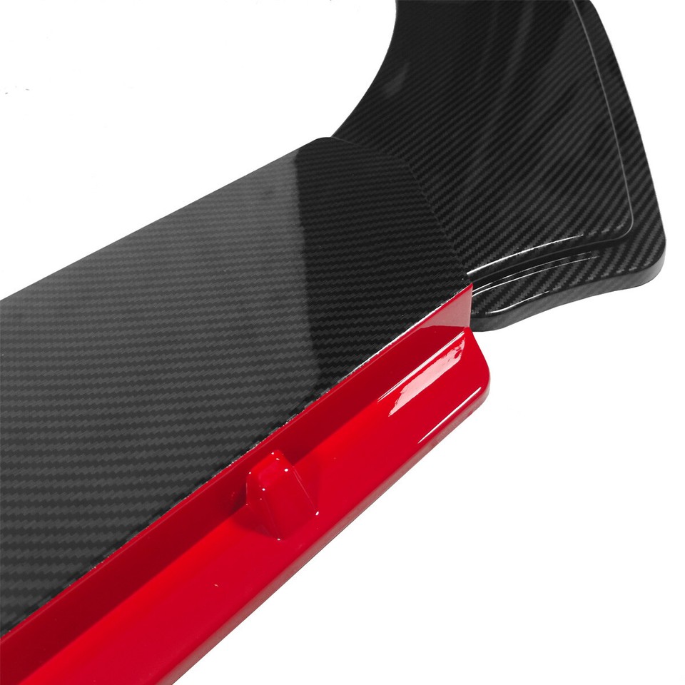 Front Bumper Lip Spoiler Side Skirt Rear Lips Carbon+Fiber For Mazda 2 ...