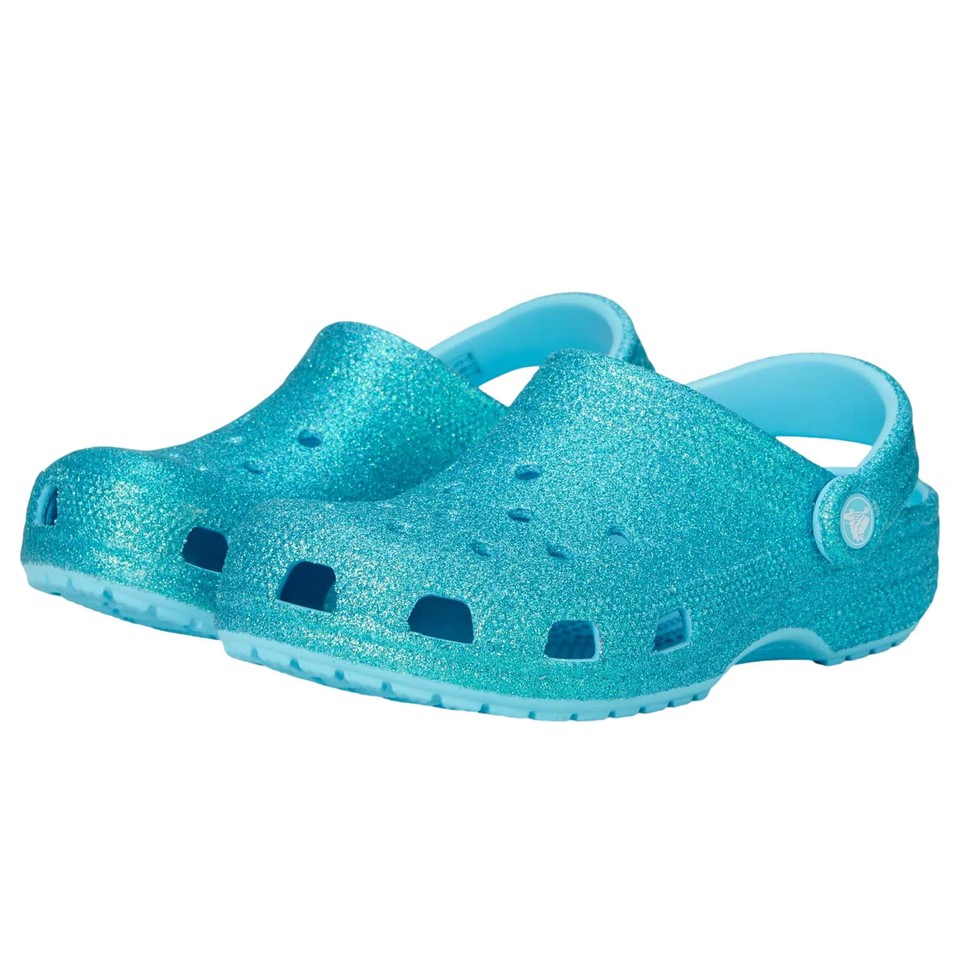 Crocs Classic Glitter Clogs Tinted Glass 210985-4WD Toddler Size 10C ...