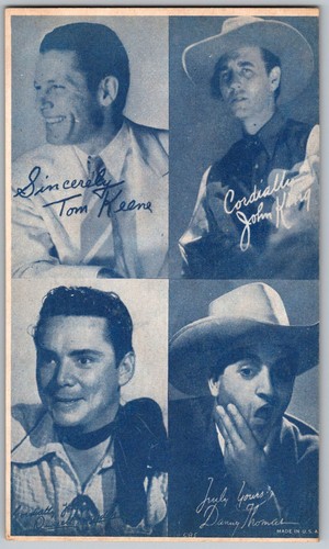 Vtg Postcard Tom Keene and Danny Thomas Autographed Postcard 1940s | eBay