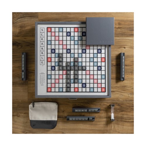 W.S. Game Company Boardgame Scrabble (Deluxe Designer Ed) Box Fair ...