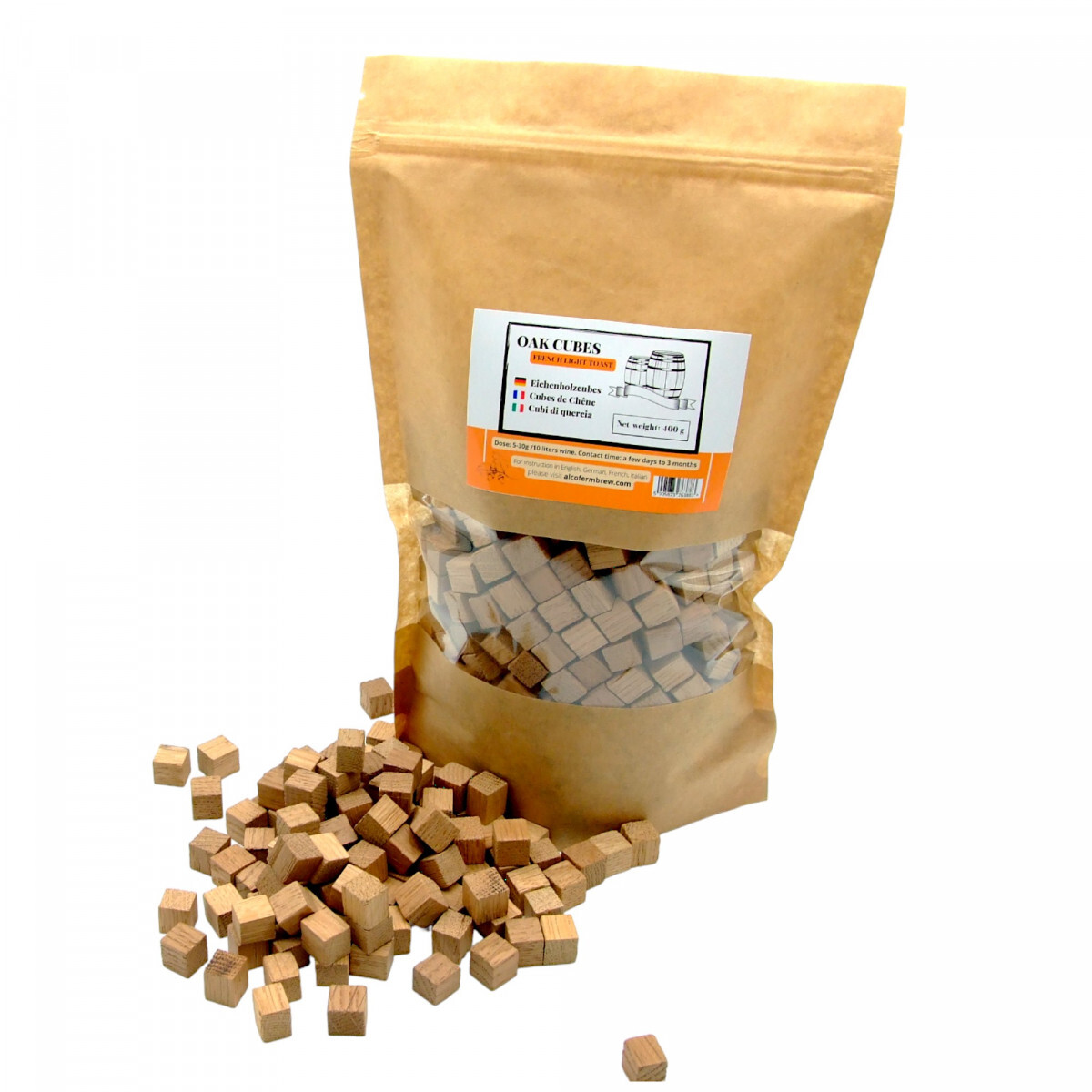 French Oak Cubes - French Oak Squares, Oak Wood Cubes, Oak Chips, Oak ...