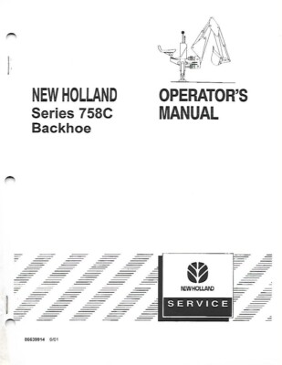 NEW HOLLAND Operator's Manual Series 758C | eBay
