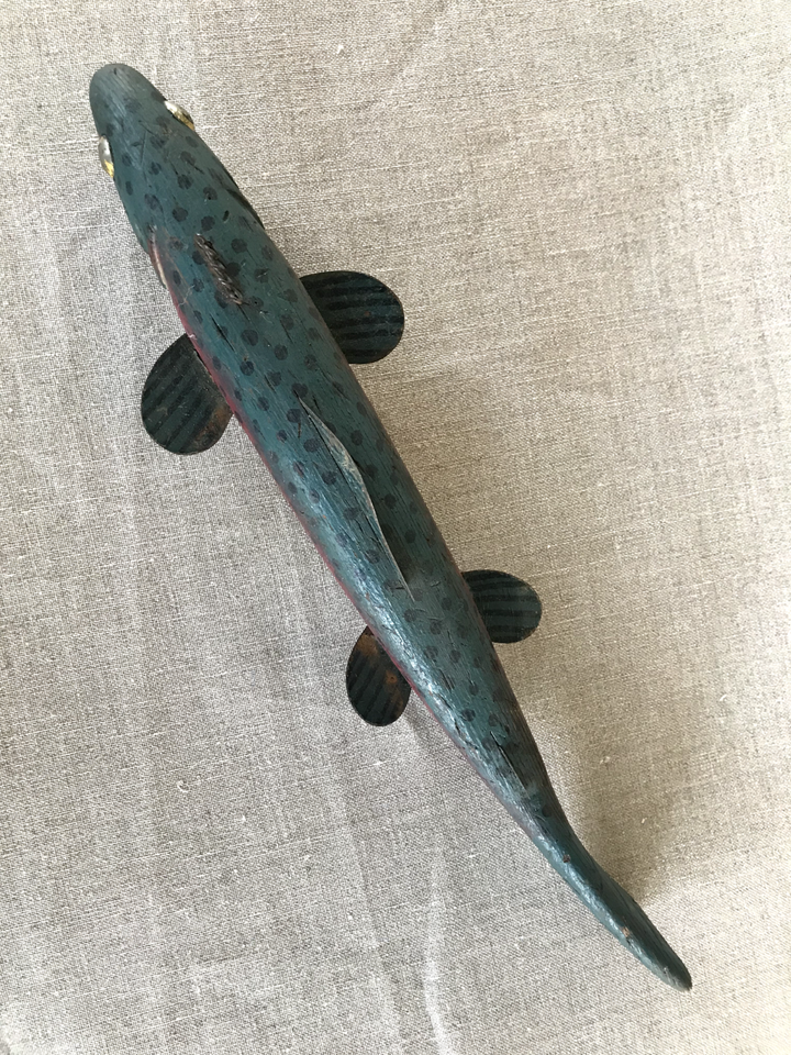 Ice Spearing Fishing Decoy, Hand Carved Hand Painted, a Rainbow Trout ...