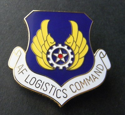 USAF AIR FORCE LOGISTICS COMMAND SHIELD HAT LAPEL PIN BADGE 1.5 INCHES ...