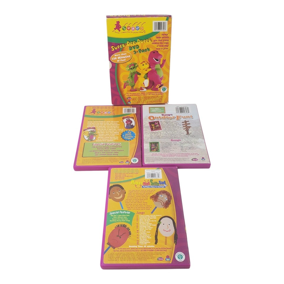 Barney and Friends DVD 3 Pack Children Educational Learning Fun Movies ...