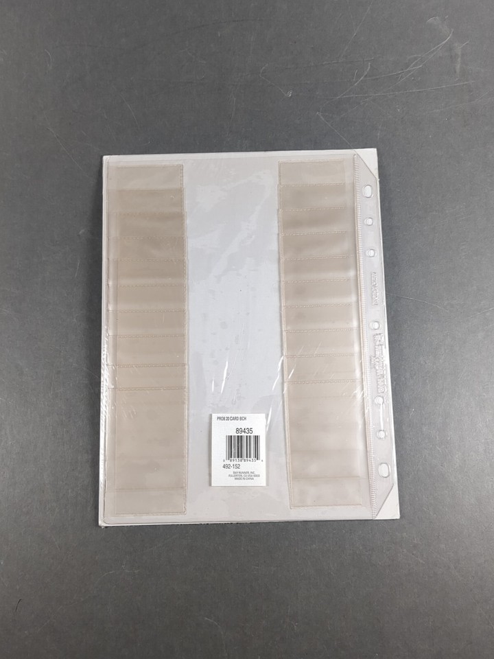 Day Runner Business / Credit Card 20 Slot Holder Refill Pages 3 Or 7 ...