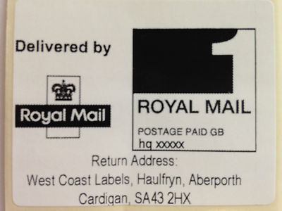 Royal Mail1st Clas PPI Labels & Return Address On a Roll, 50MM X 40MM ...