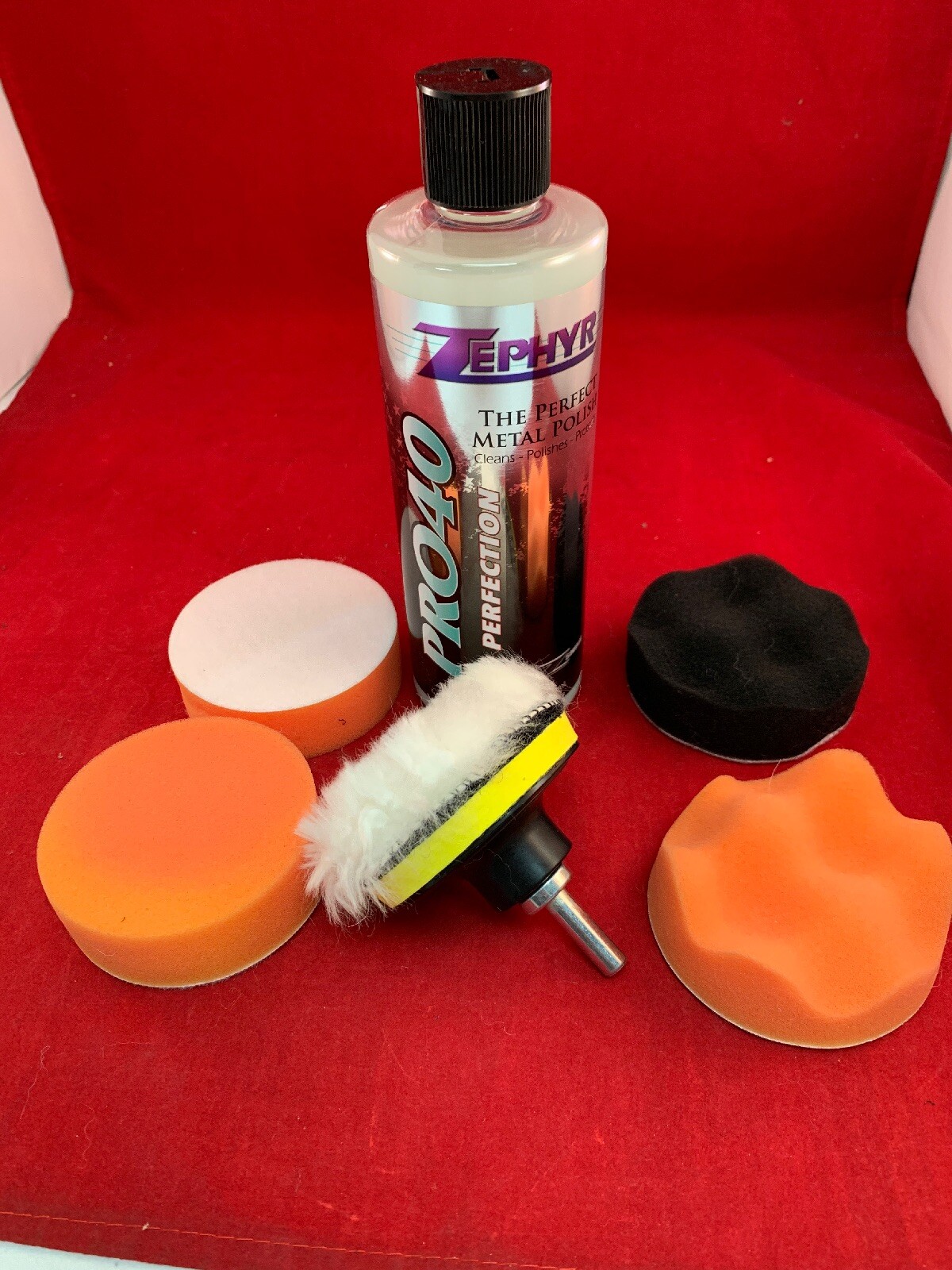 Zephyr Pro 40 Kit PERFECTION METAL POLISH TRUCKS BOAT MOTORCYCLE ...