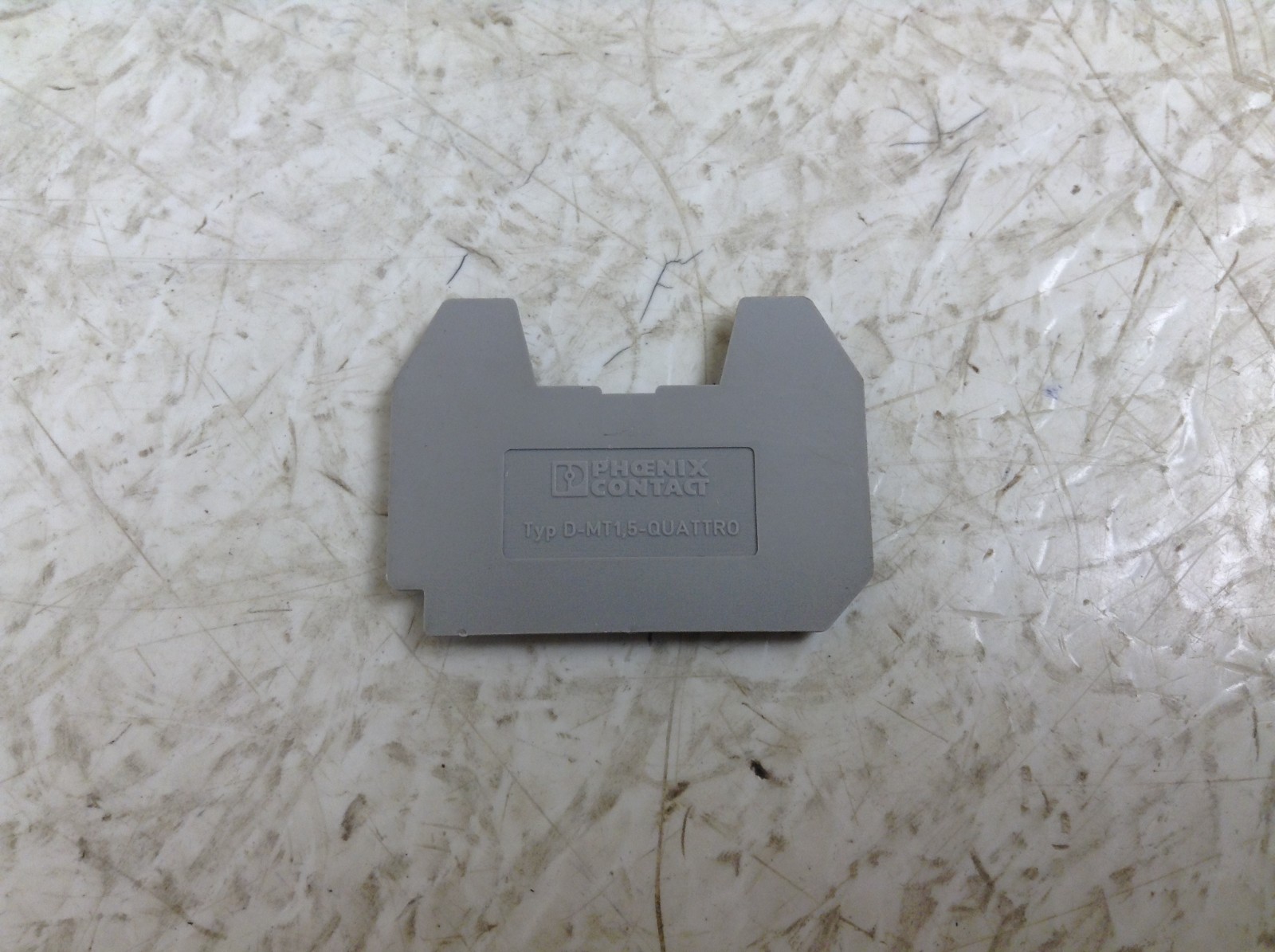 Phoenix Contact D-MT1,5-QUATTRO Gray Wire Terminal End Cap D-MT1.5 Lot ...