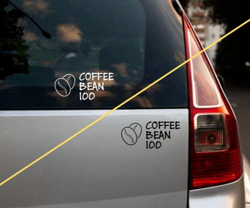 COFFEE BEAN 100 VINYL CAR DECAL | eBay