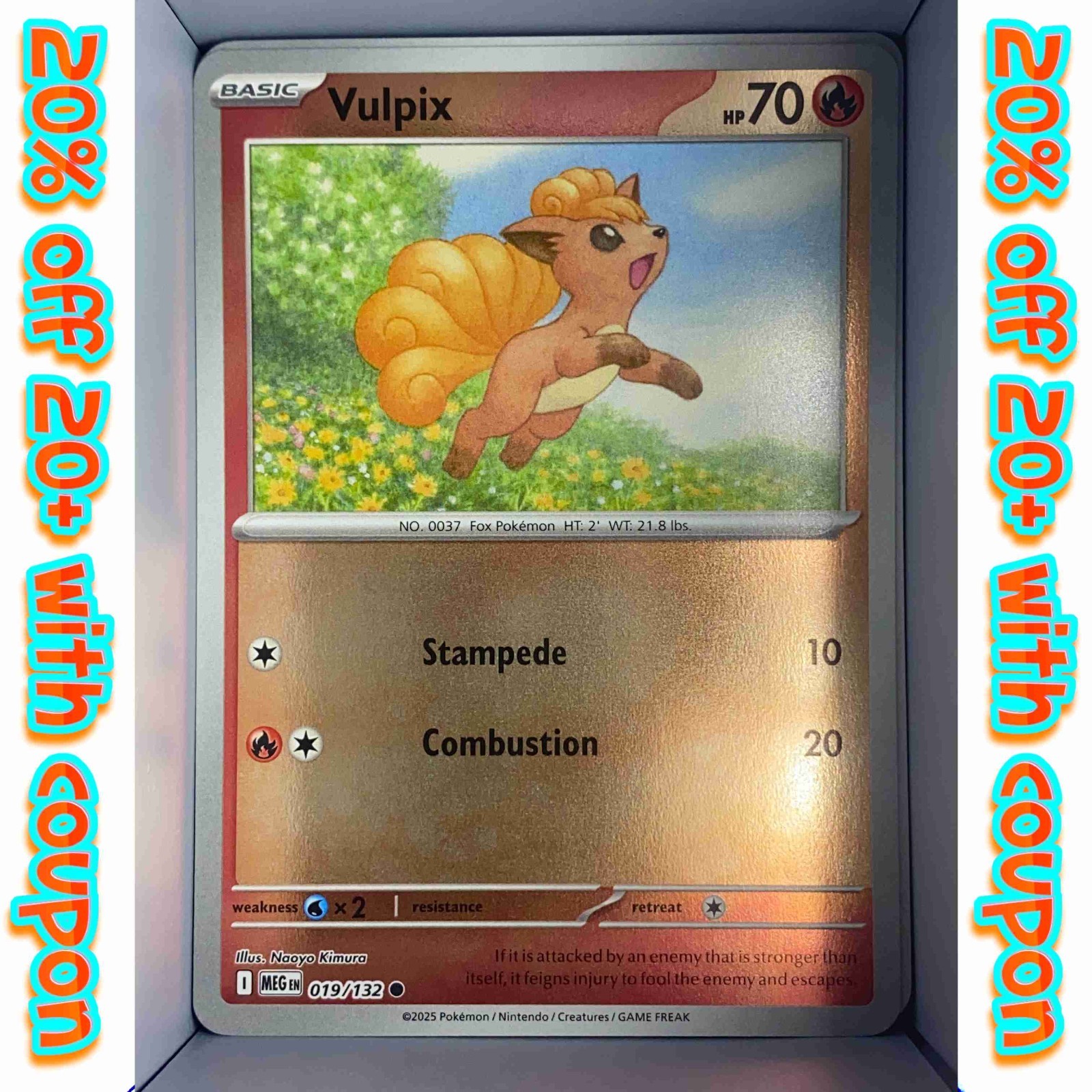 Vulpix 019/132 Mega Evolution English 2025 Reverse Holo | eBay