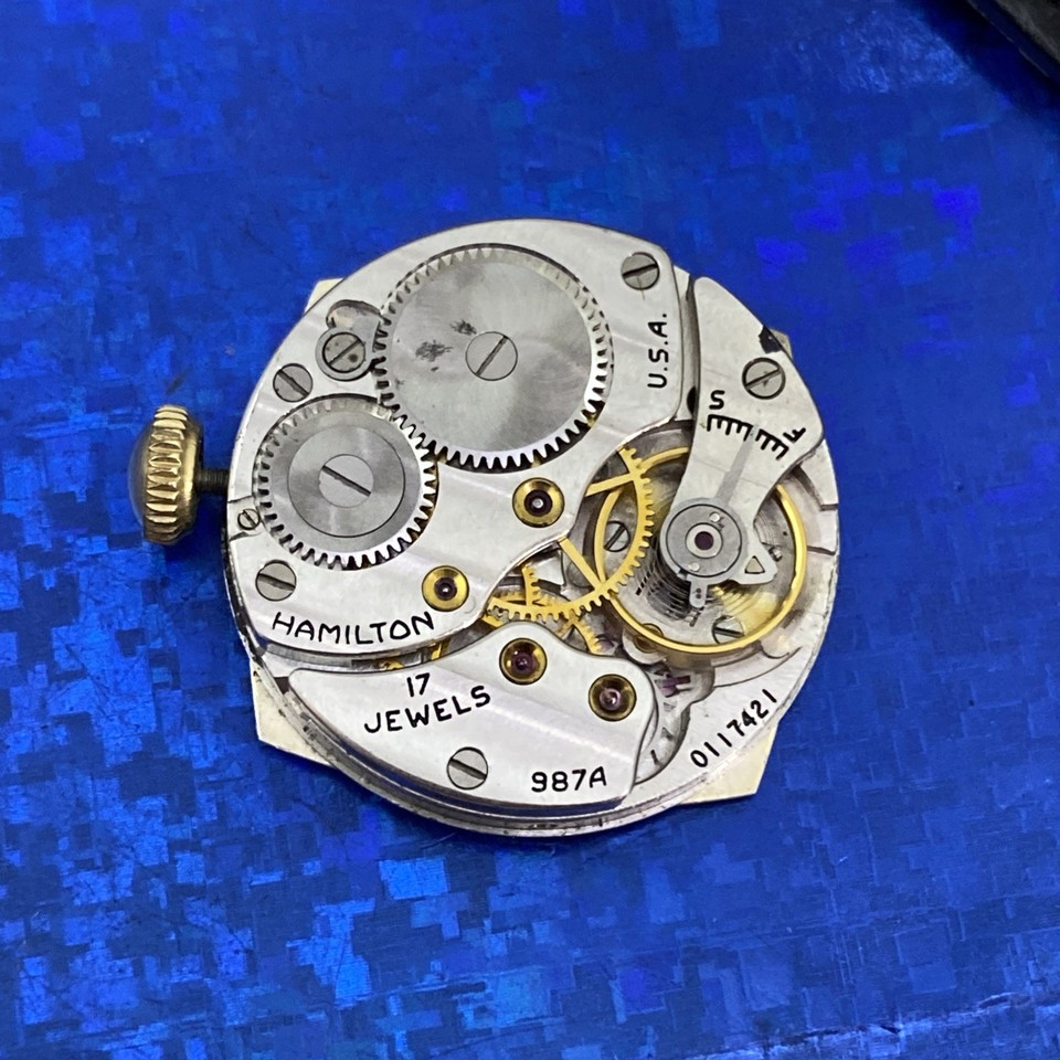 Vintage 1937 Mans HAMILTON REAGAN Stunning Silver Dial Fully Serviced ...