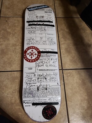 Disorder Skateboard Deck- Disorderly Conduct Graphic, Nyjah Huston | eBay