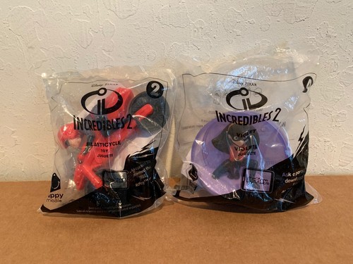 NEW Lot of 2 The Incredibles 2 McDonalds Happy Meal Toys Violet ...