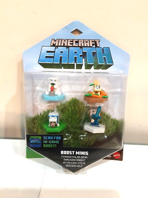 MINECRAFT EARTH BOOST MINIS 4 PACK NFC CHIP AR | eBay