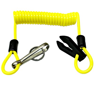 New Yellow Yamaha PWC Clip Claw Safety Key Lanyard WaveRaider ...