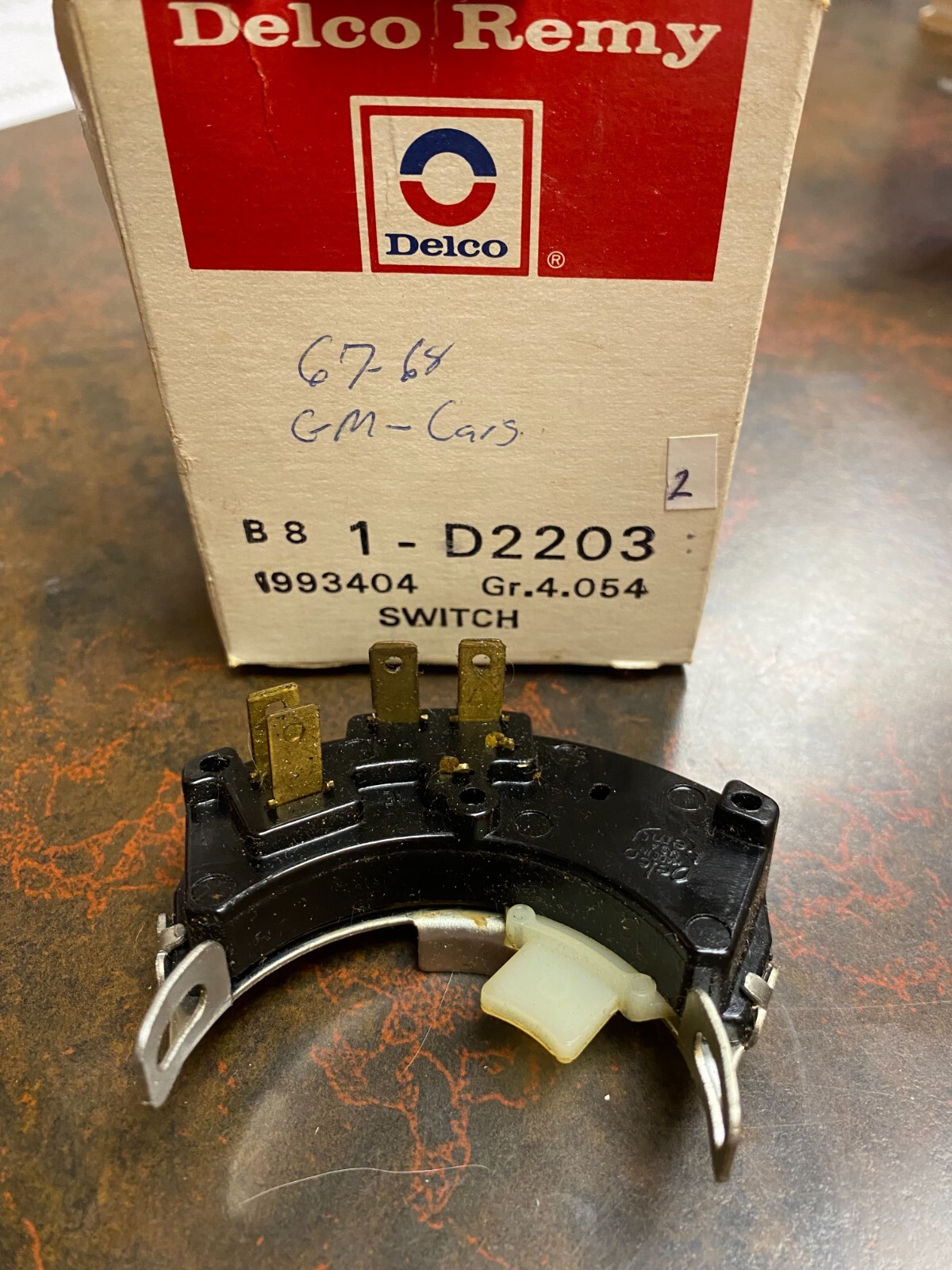 NOS Neutral Safety Switch 67-69 Camaro NOS 1993404 GM Column Shift Auto ...