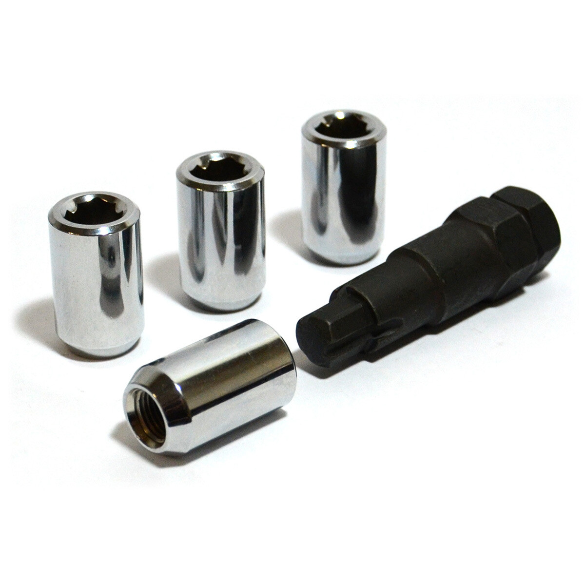 SAAS LOCK WHEEL NUTS INTERNAL HEX SML DIA 12MM 1.25 4 PACK CHROME LOCK ...