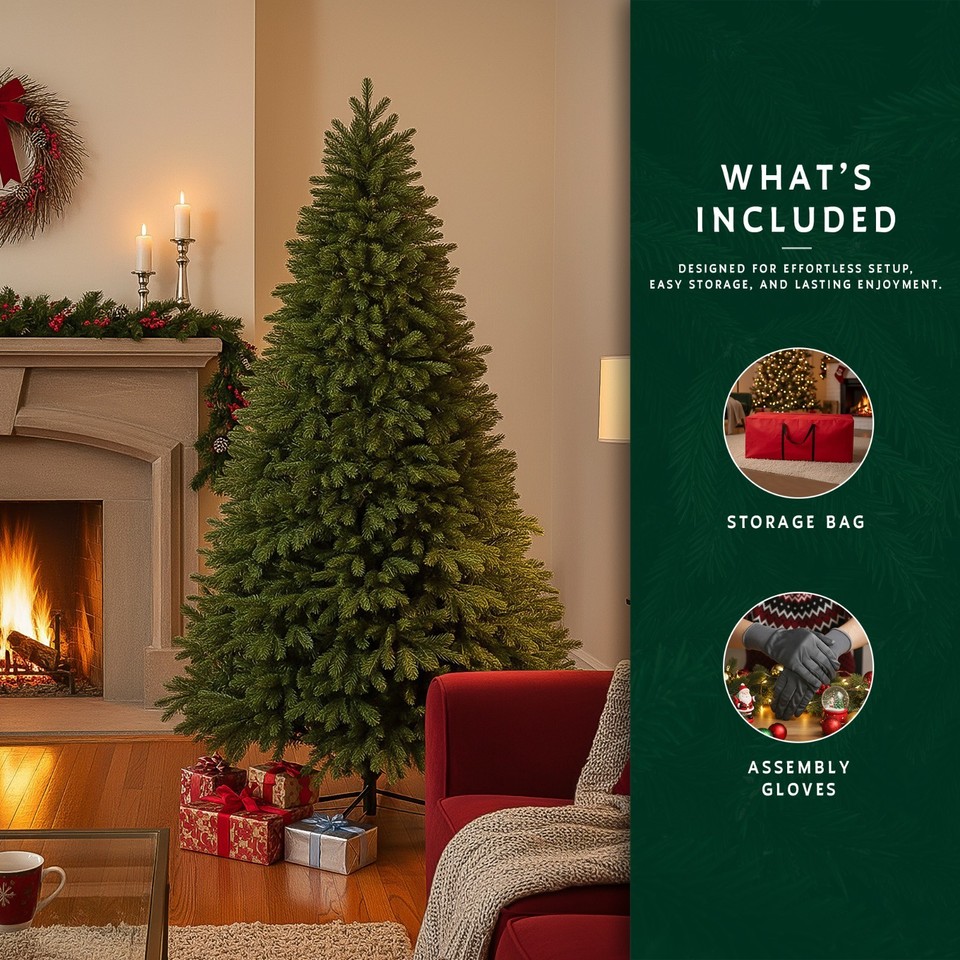 Balsam Hill Balsam Fir Artificial Christmas Tree PE/PVC (6ft Unlit ...