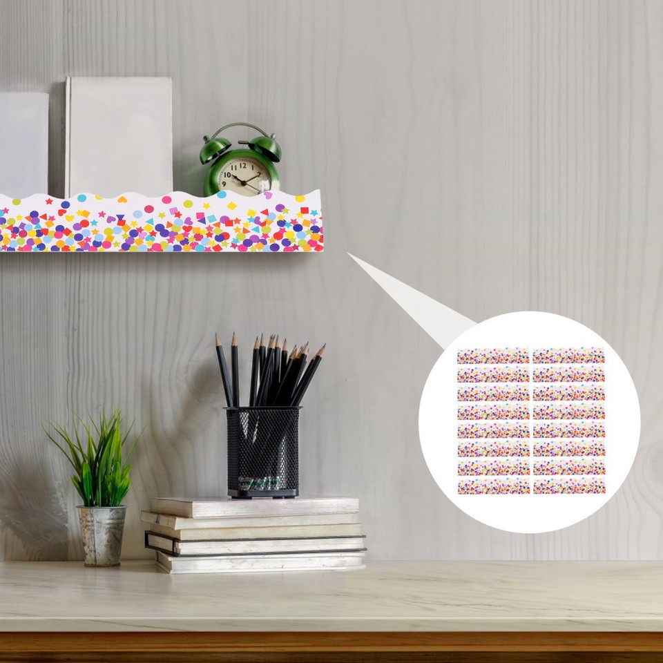 70 Pcs Bulletin Board Border Scrapbook Stickers Self Adhesive Borders ...