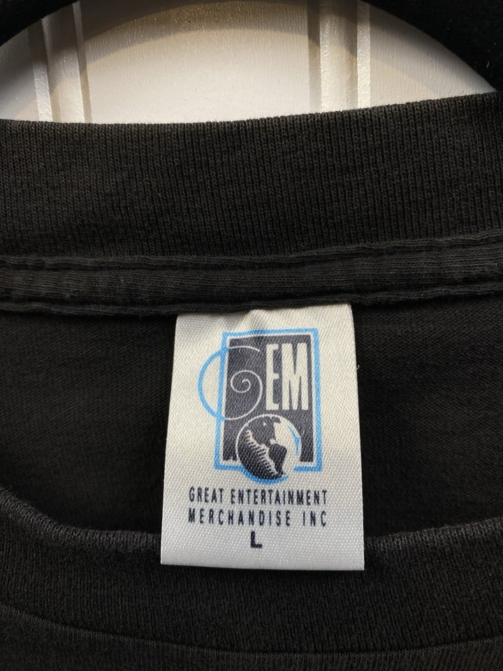 Vintage 90s Billy Ray Cyrus Tour Tshirt Men’s Cropped Medium Black Dog ...