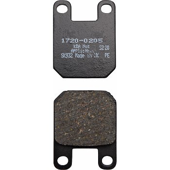 "Drag Specialties 1720-0205 Organic Brake Pads for GMA ""F"" Calipers ...