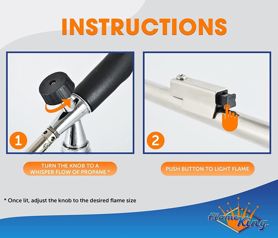 20,000 BTU Handheld Slanted Propane Charcoal Lighter Torch | eBay