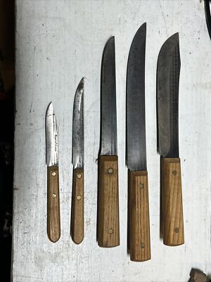 Vintage Forgecraft Hi Carbon Steel Chef’s Utility Knives (Lot of 5) | eBay