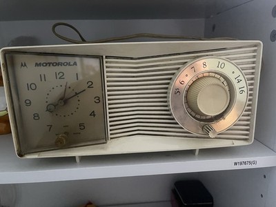 Motorola Clock Radio Model #C15JK23 -1960 Vintage - Tested - Works | eBay