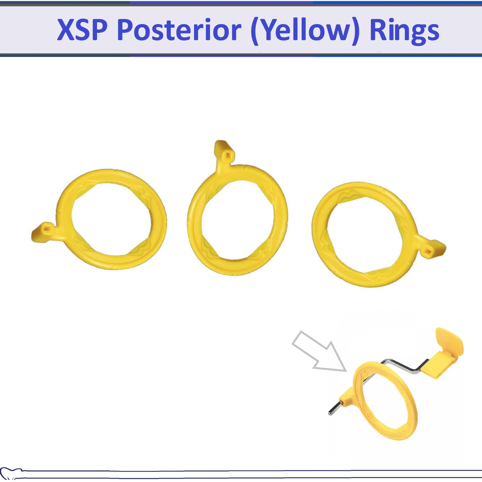 3 Bitewing X-ray Aiming Ring Rinn XCP- DS XSP Style Red Yellow Or Blue ...