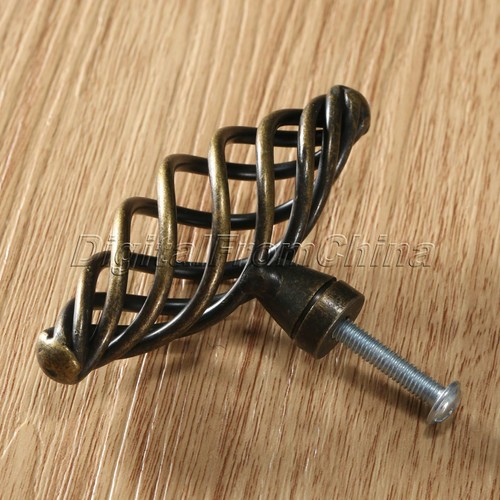 Twist Cage Spiral Door Knob Kitchen Cabinet Cupboard Pull Handle ...